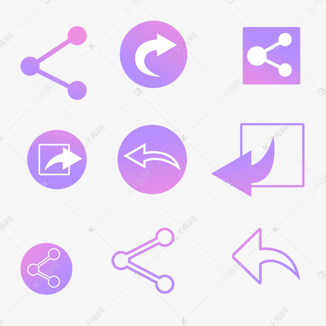 分享转发按钮图标素材图片免费下载-千库网