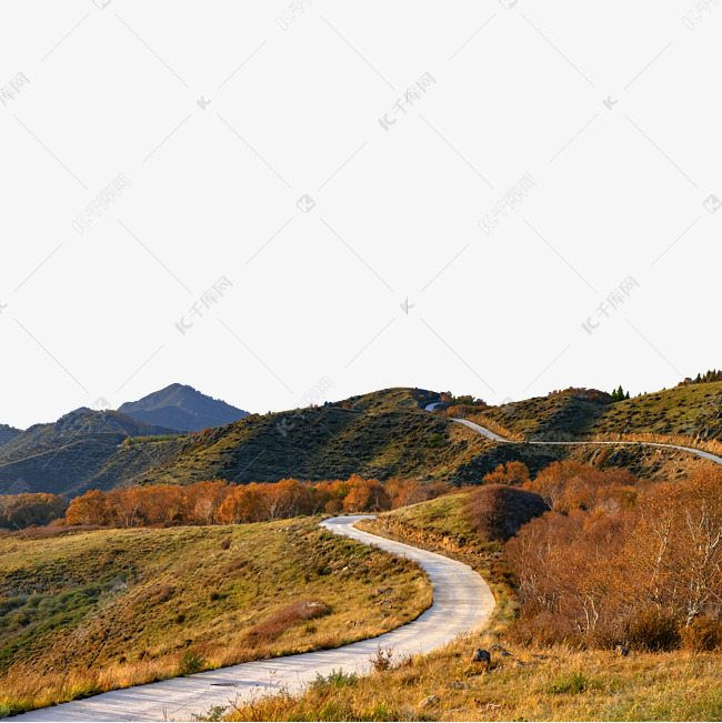 二龙什台秋色下午山峦彩林秋季素材图片免费下载-千库网