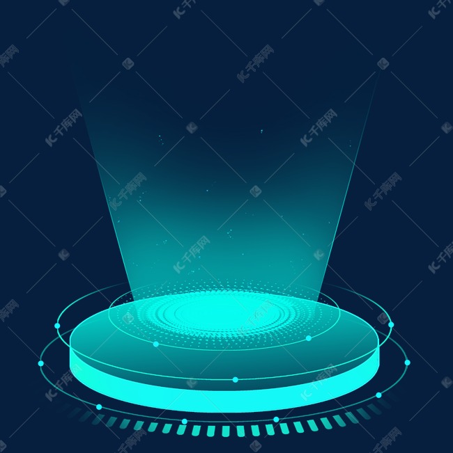 未来科技风可视化背景底座素材图片免费下载-千库网