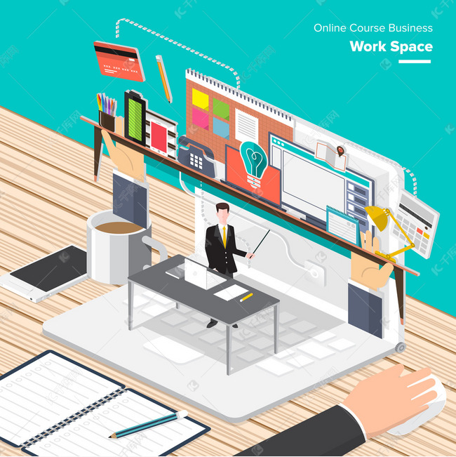 在线课程业务素材图片免费下载-千库网