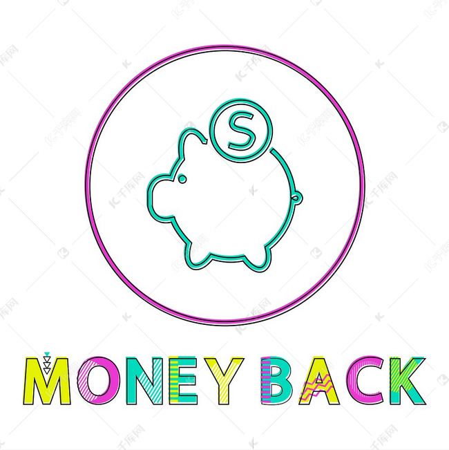 线性轮廓样式中的退款矢量插图。素材图片免费下载-千库网