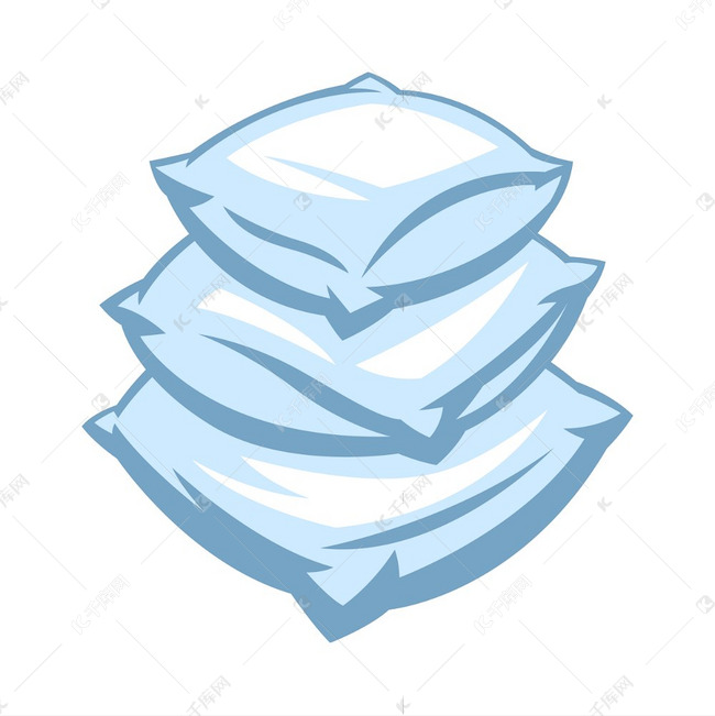 软枕堆的插图。素材图片免费下载-千库网