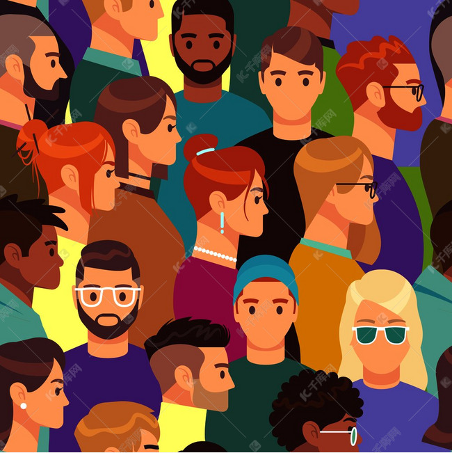 大人群模式。素材图片免费下载-千库网