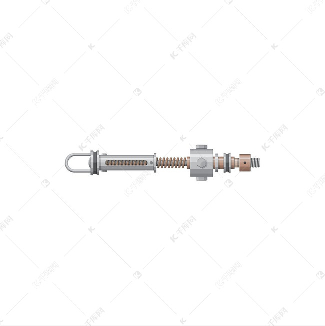 车辆细节隔离阻尼器逼真的图标。素材图片免费下载-千库网