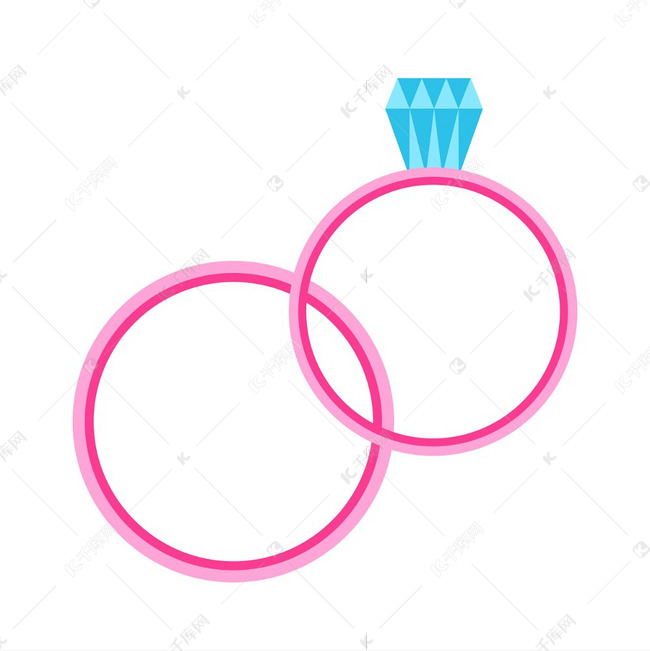 结婚戒指的插图。素材图片免费下载-千库网