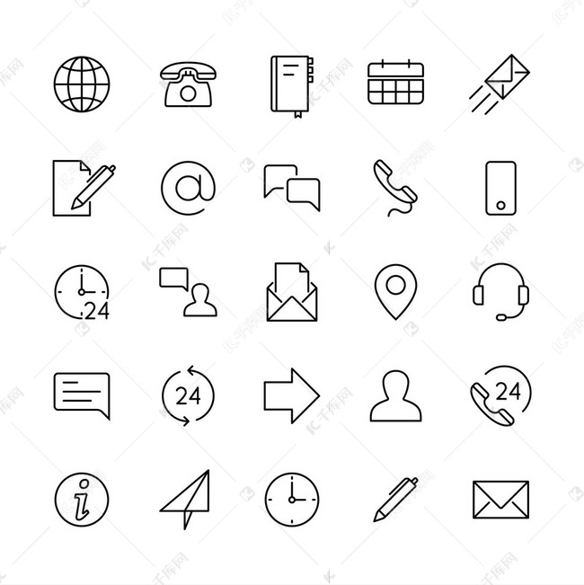 联系线图标。素材图片免费下载-千库网