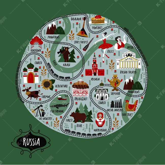 俄罗斯。素材图片免费下载-千库网