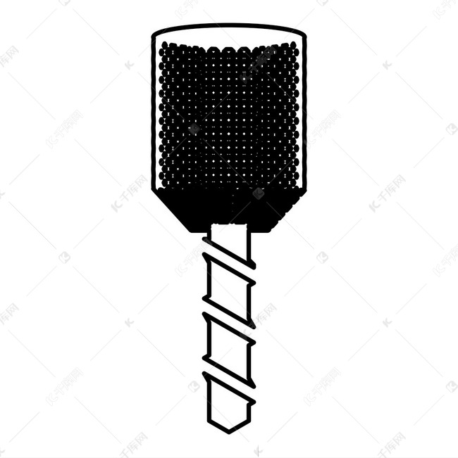 头部钻具中的钻头螺旋钻铣床主轴 CNC 工厂轮廓轮廓线图标黑色矢量插图图像薄平面样式简单。素材图片免费下载-千库网