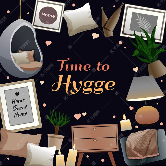 Hygge风格框架素材图片免费下载-千库网