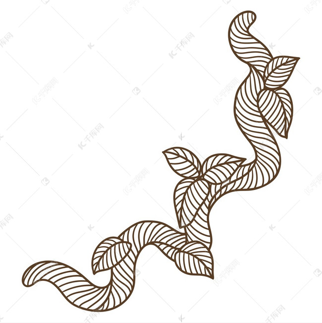 扭曲的野生藤本植物 branche。素材图片免费下载-千库网