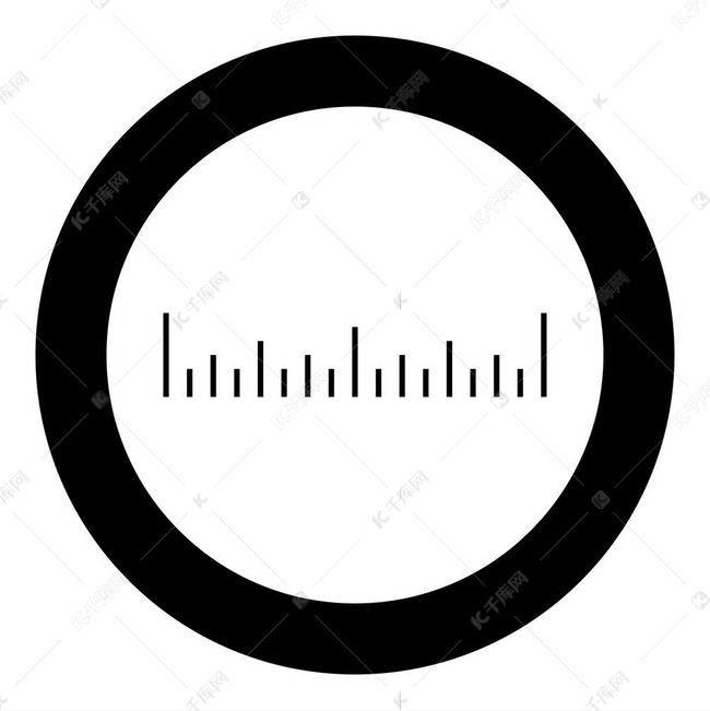 比例尺图标黑色矢量插图简单图像平面样式素材图片免费下载-千库网