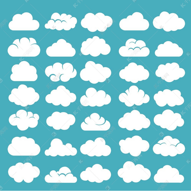 卡通云。素材图片免费下载-千库网