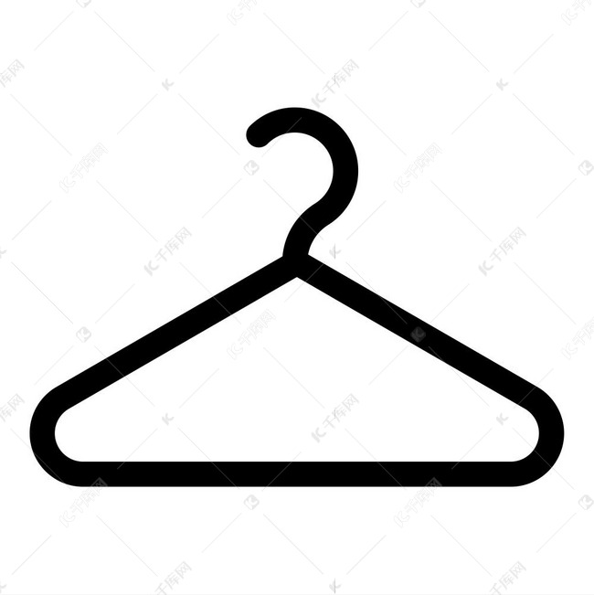 衣架衣架图标黑色矢量插图平面样式简单图像素材图片免费下载-千库网