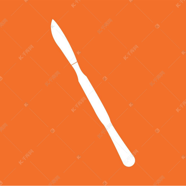 手术刀白色图标.. 手术刀是白色图标。素材图片免费下载-千库网