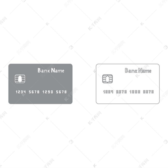 银行 cit 卡灰色设置图标.. 银行 cit 卡灰色设置图标。素材图片免费下载-千库网