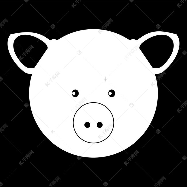 猪头图标.. 猪头图标。素材图片免费下载-千库网