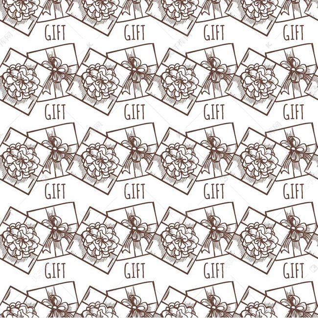 顶视图礼品盒无缝模式。素材图片免费下载-千库网