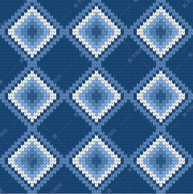 蓝色针织图案。素材图片免费下载-千库网