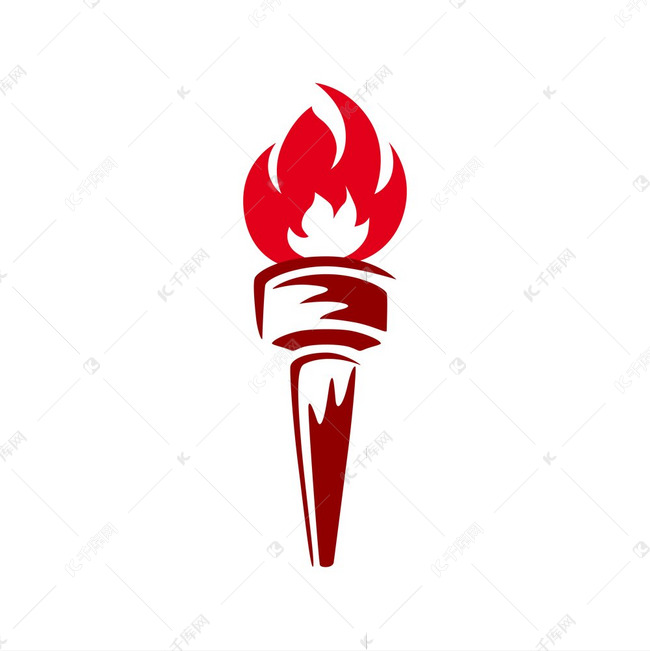 燃烧着象征着自由、荣誉和自由的把手的火炬被隔绝了。素材图片免费下载-千库网