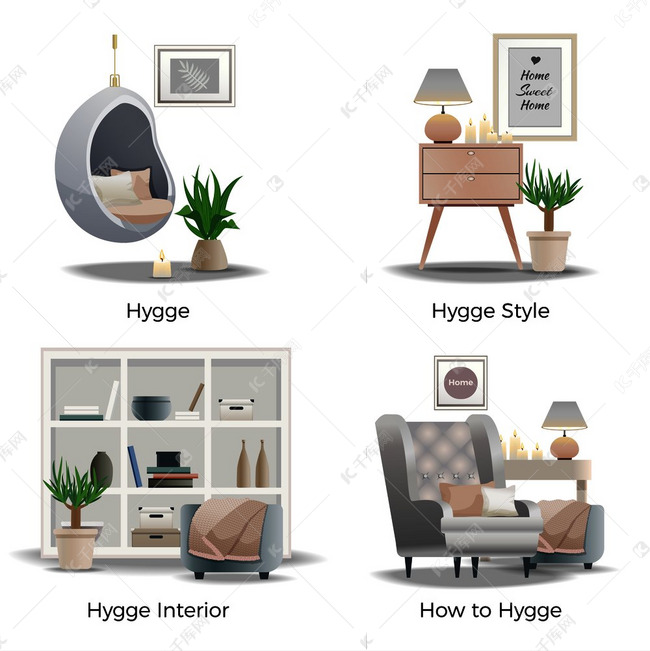 丹麦 Hygge 风格概念素材图片免费下载-千库网