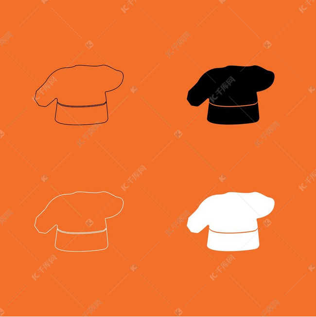 厨师烹饪帽子图标。素材图片免费下载-千库网