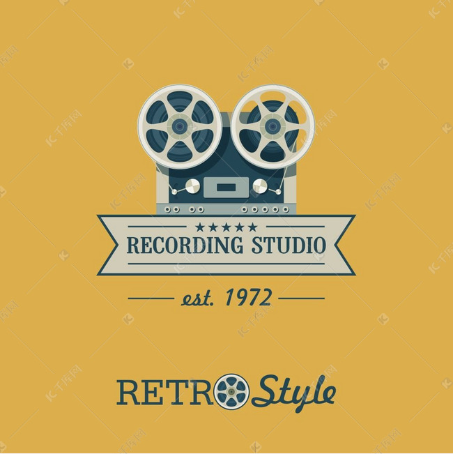 卷轴到卷轴录音机。素材图片免费下载-千库网