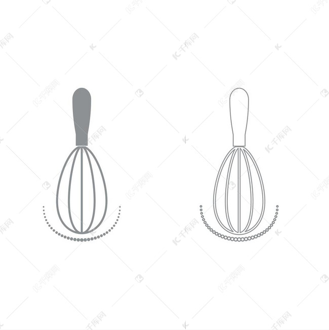 Whisk grey set 灰色设置图标 .. Whisk grey set icon .素材图片免费下载-千库网