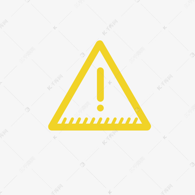 矢量手绘水彩线稿注意符号素材图片免费下载-千库网