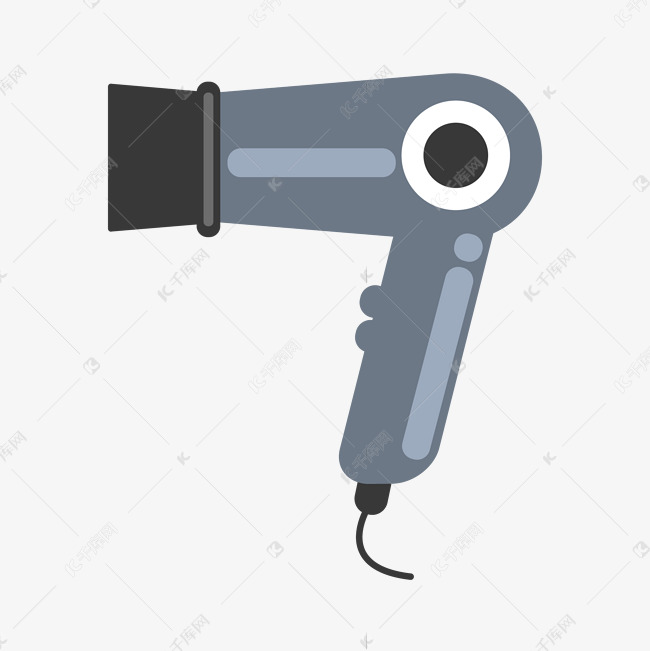 手绘家电吹风机插画素材图片免费下载-千库网