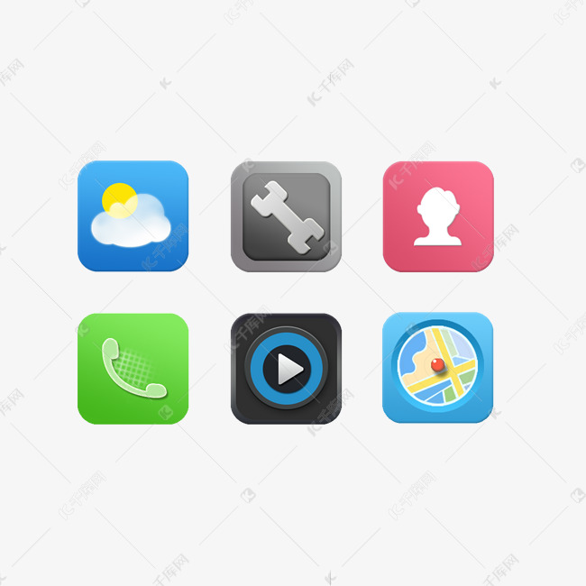 手机图标icon元素素材图片免费下载-千库网
