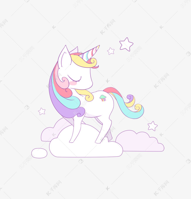 动漫卡通童话可爱糖果色彩虹小马素材图片免费下载-千库网