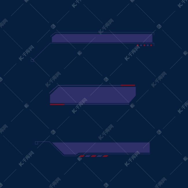 科技风标题蓝色红色未来风素材图片免费下载-千库网