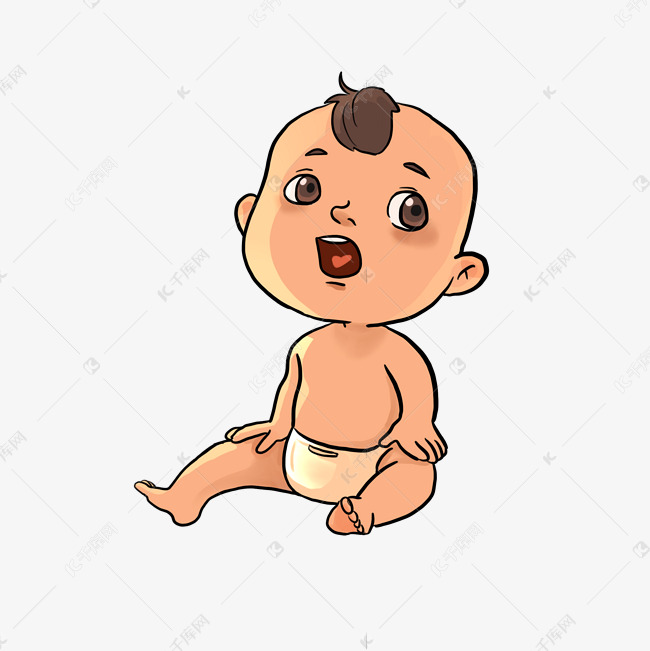 可爱的婴儿宝贝插画素材图片免费下载-千库网