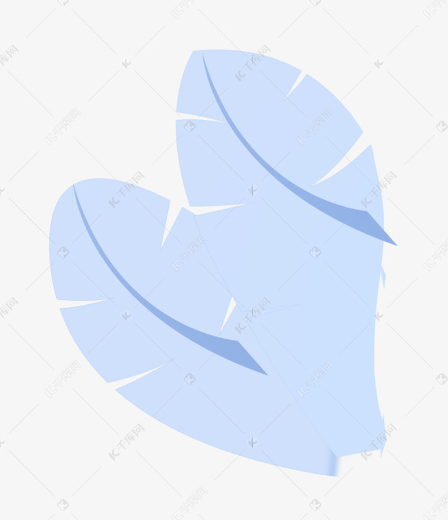 两片叶子素材图片免费下载-千库网