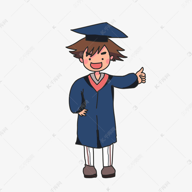 毕业男生学士服人物素材图片免费下载-千库网