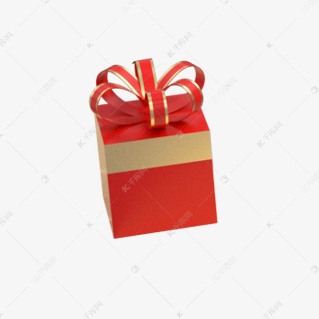 红色创意立体盒子元素素材图片免费下载-千库网