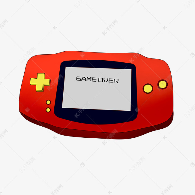 红色的掌上游戏机素材图片免费下载-千库网