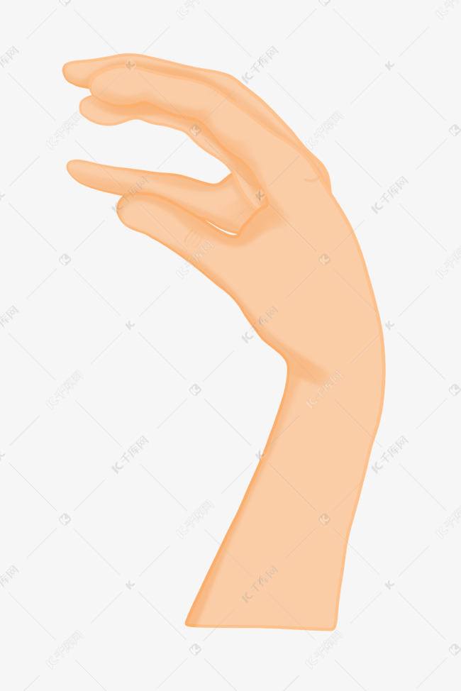 可爱手势装饰插画素材图片免费下载-千库网