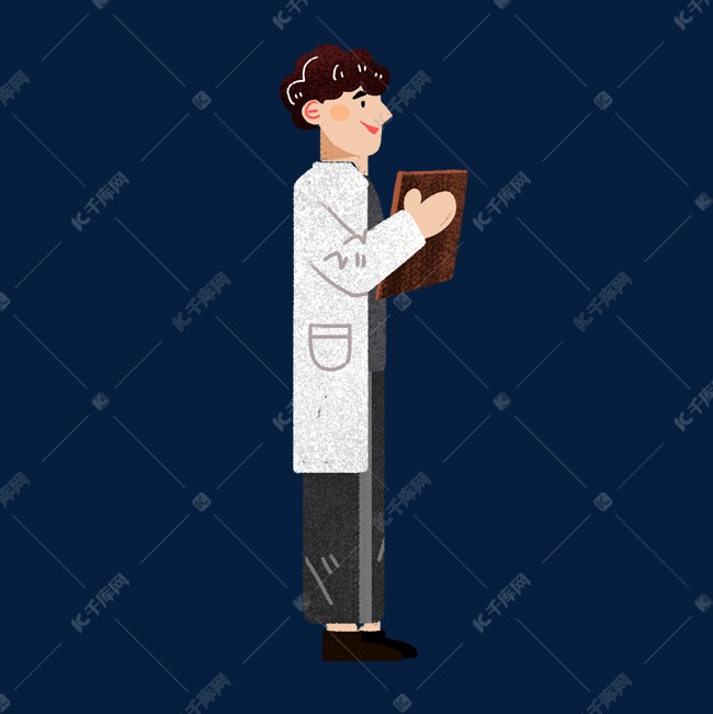 研究人员卡通手绘png素材图片免费下载-千库网