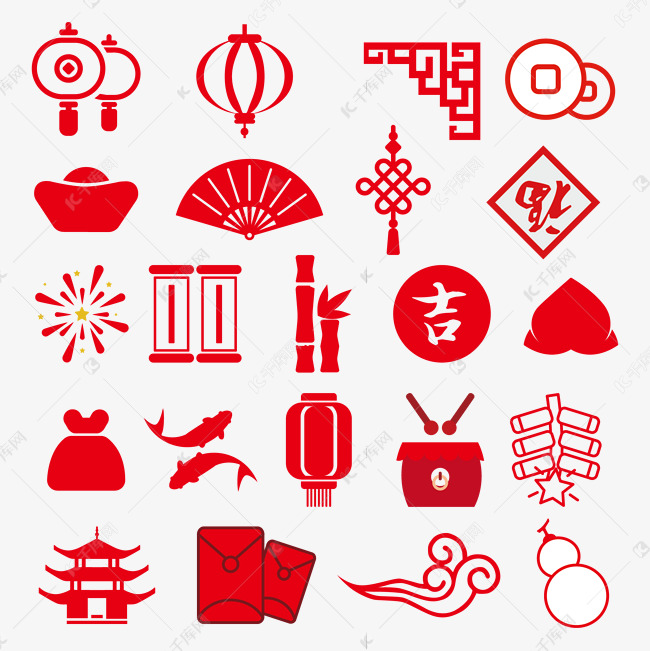 新年图案21素材图片免费下载-千库网