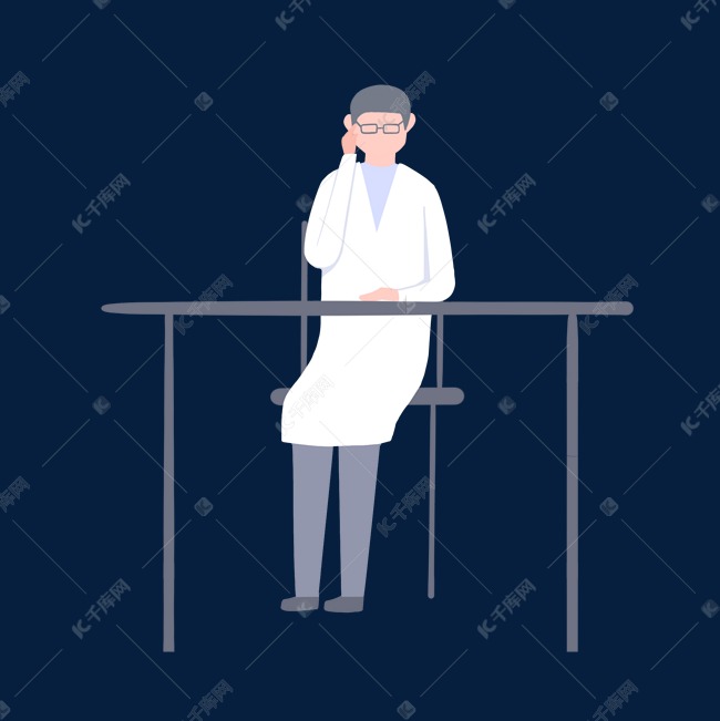 扁平坐诊主任医生素材图片免费下载-千库网