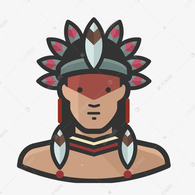 印第安男人素材图片免费下载-千库网