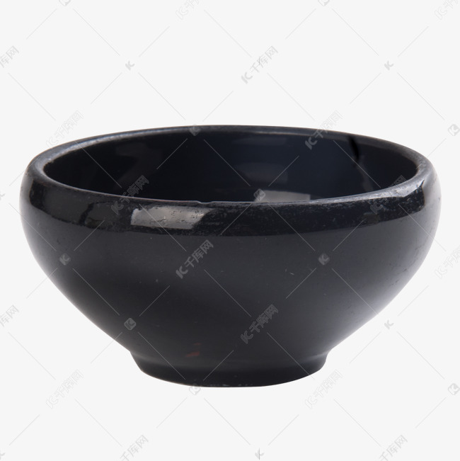 黑色瓷碗实拍素材图片免费下载-千库网