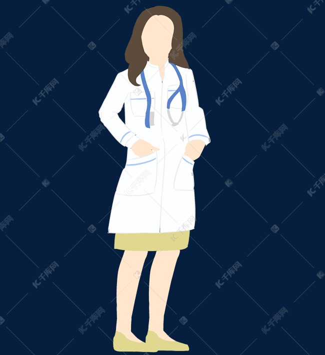 扁平医生主任人物素材图片免费下载-千库网