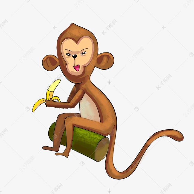 动物猴子香蕉素材图片免费下载-千库网