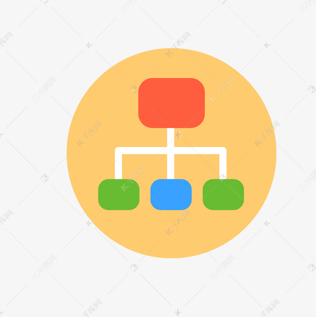 组织架构图标素材图片免费下载-千库网