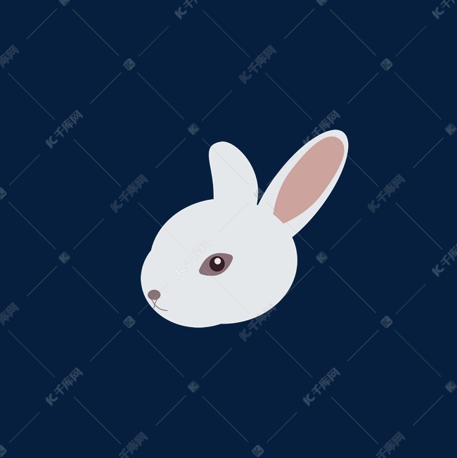 可爱兔子矢量图标素材图片免费下载-千库网