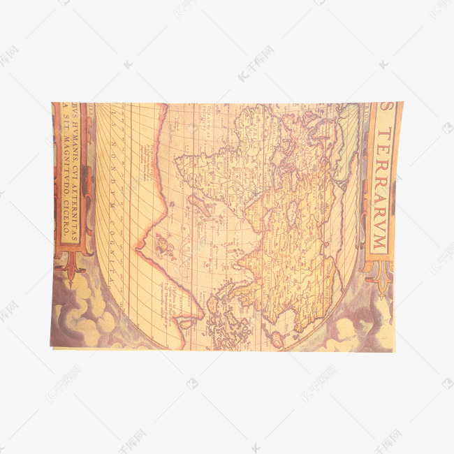 复古世界地图素材图片免费下载-千库网