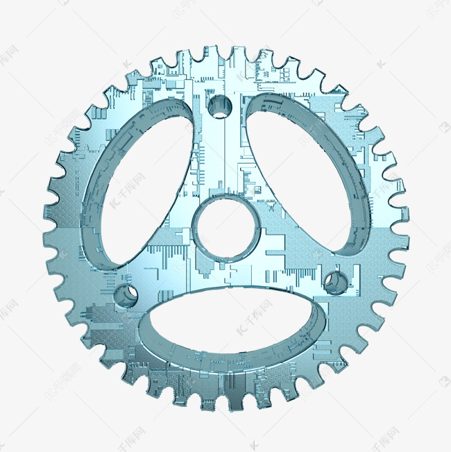 科技感齿轮装饰素材图片免费下载-千库网