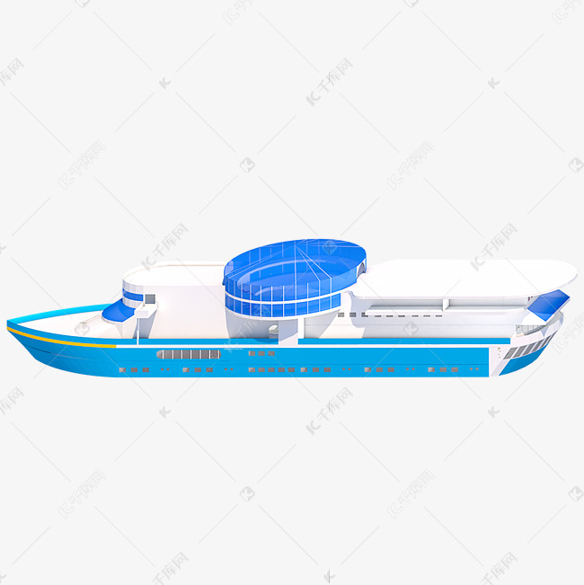 卡通风格游轮素材图片免费下载-千库网